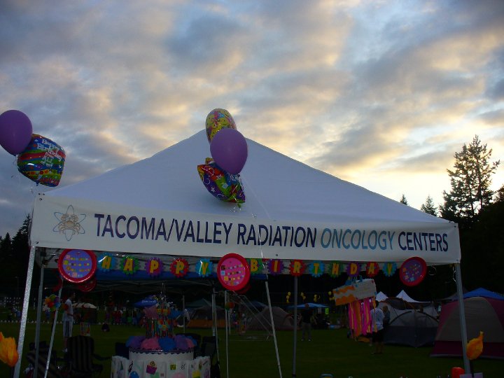 RelayForLifeTentwithSky - Tacoma Valley Radiation Oncology Centers